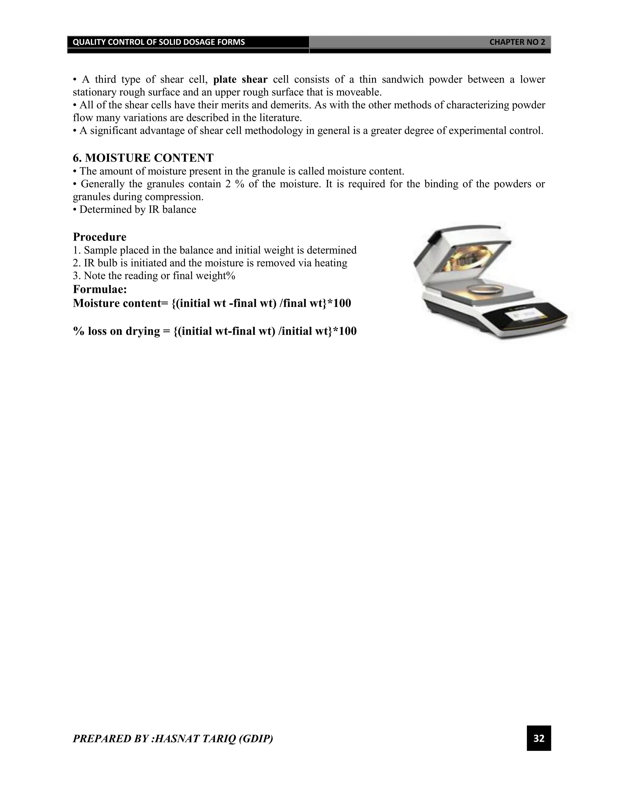 QUALITY CONTROL OF SOLID DOSAGE FORMS (TABLETS , CAPSULES & POWDERS) | PDF