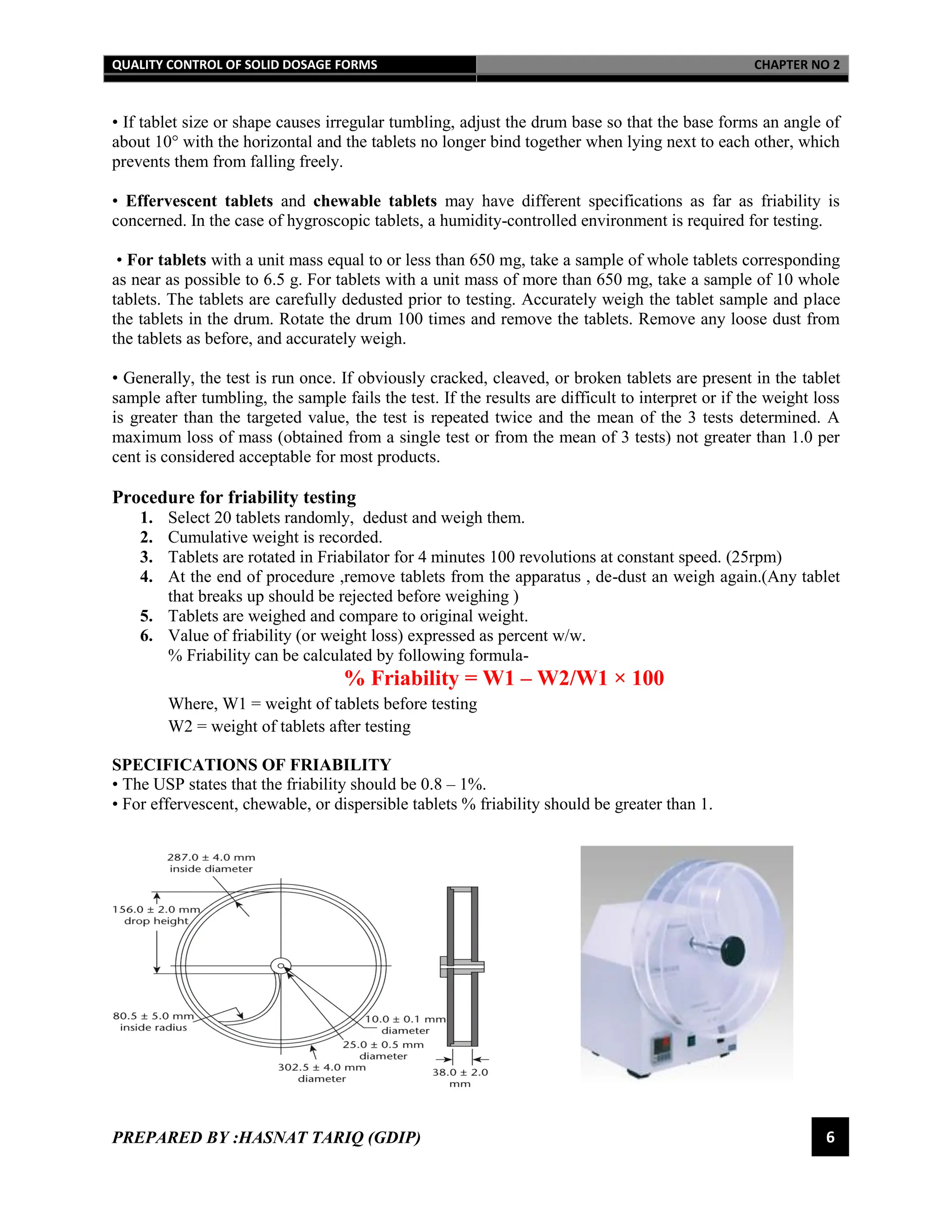 QUALITY CONTROL OF SOLID DOSAGE FORMS (TABLETS , CAPSULES & POWDERS) | PDF
