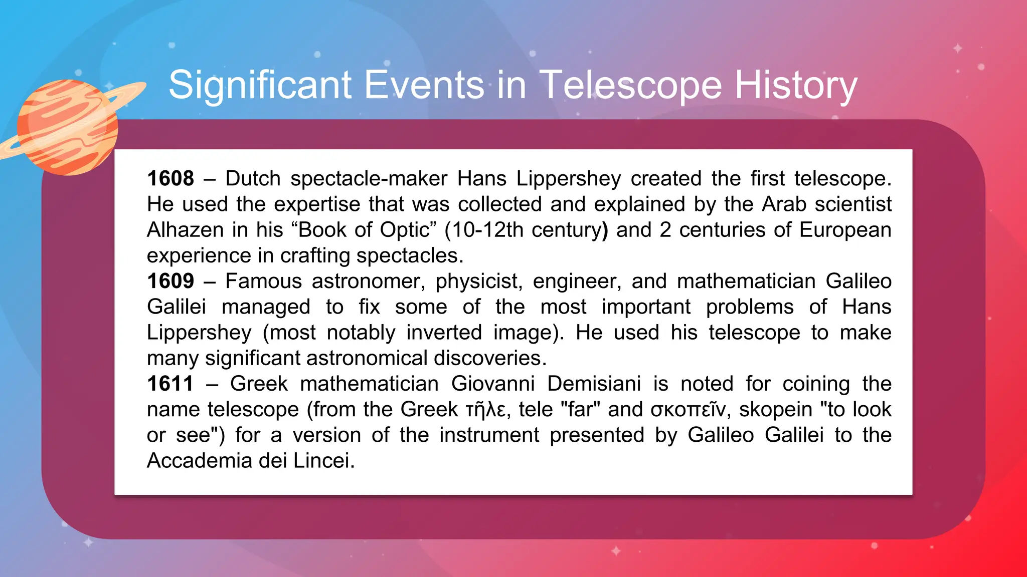 Telescope, It's uses, and properties of it. | PPTX