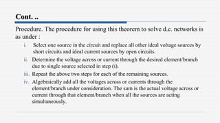 2. DC Network Theorem.pptx. Electrical E | PPTX