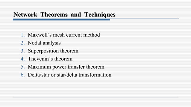 2. DC Network Theorem.pptx. Electrical E | PPTX | Computer Networking | Computing