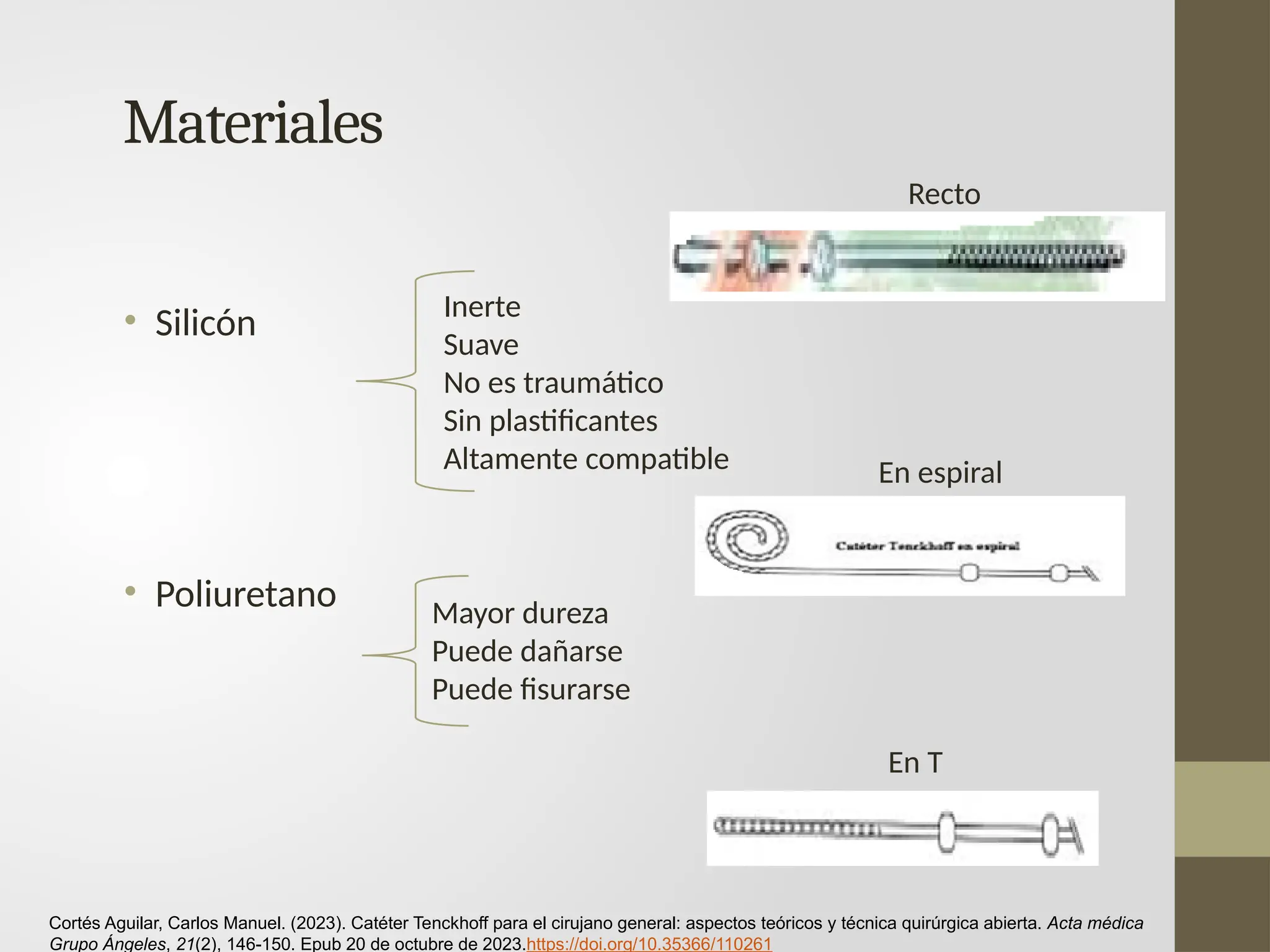 técnica de colocación de cateter Tenckhoff | PPTX