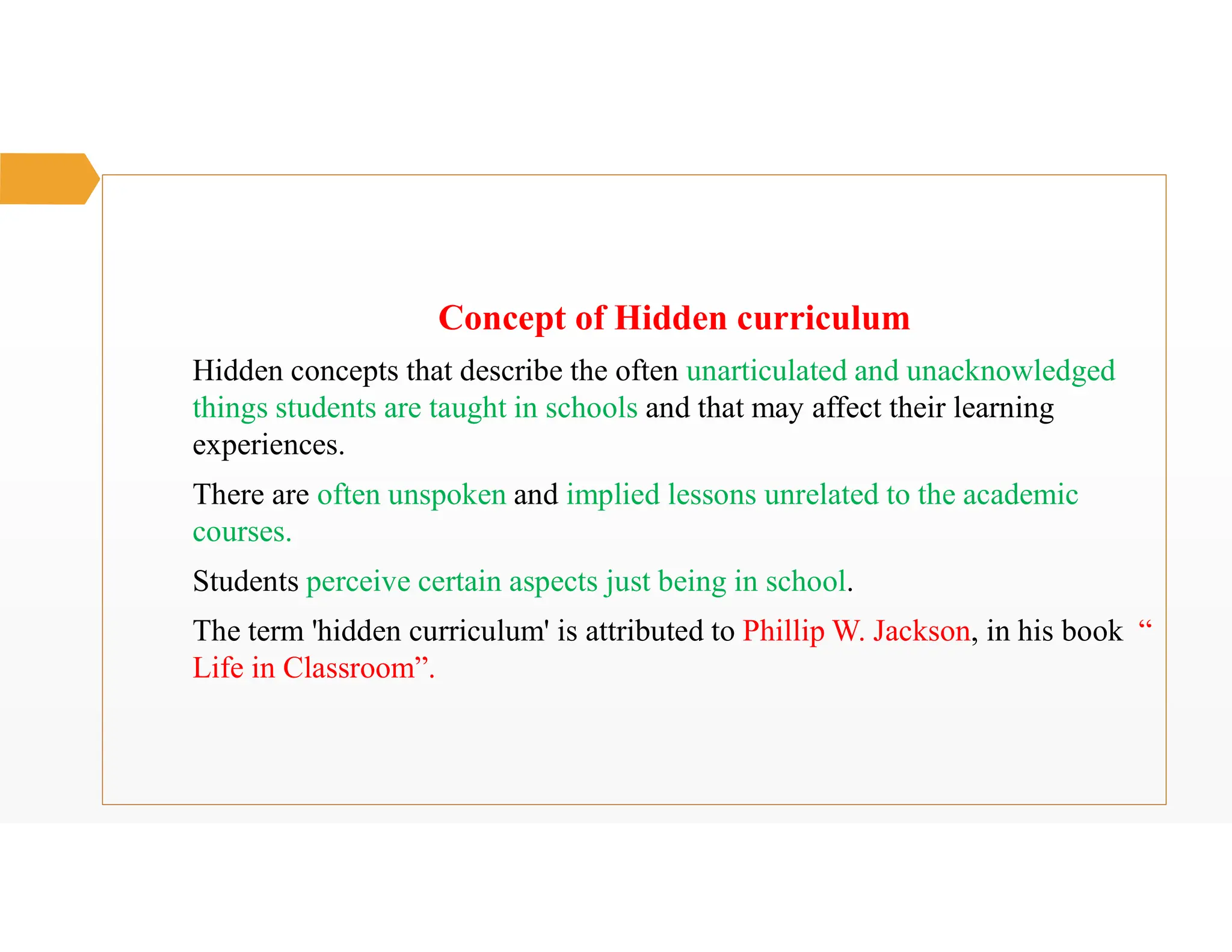 2.2-Hidden-Curriculum. Meaning defination pdf | PDF