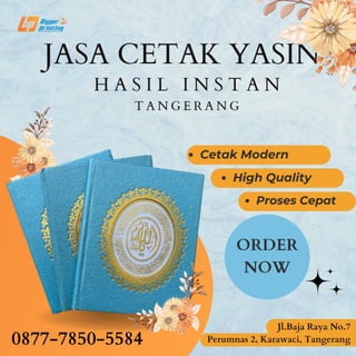 HASIL INSTAN Wa./Call 0877-7850-5584, Cetak Yasin di Sukamulya | PDF
