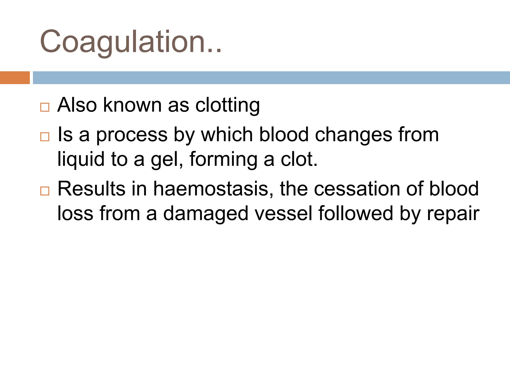 Coagulation, in diagnostic hematology PPTX | PPTX
