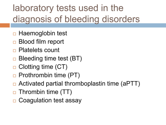 Coagulation, in diagnostic hematology PPTX | PPTX | Blood Disorders | Diseases and Conditions