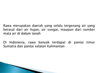 2. perairan darat perairan laut subgai dan rawa | PPT