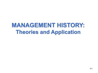 Management history related to principles of Management | PPT
