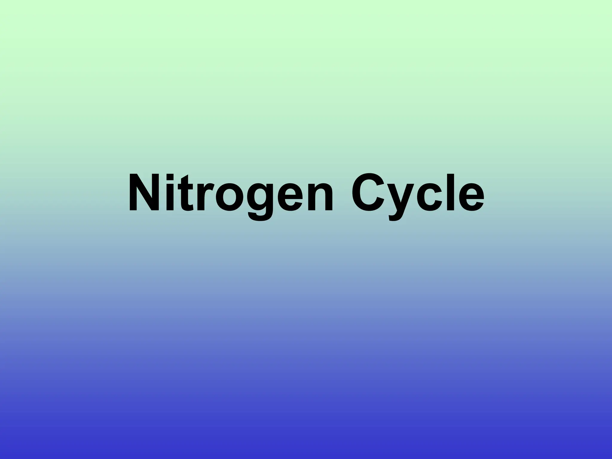 .Nitrogen Cycle.ppt how the nitrogen are fixed in soil | PPT