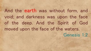 Genesis 1:2 - Meditate the Scripture Daily bit by bit | PPTX