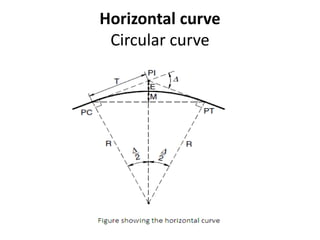 Road Geometric Design-The alignment is the route of the road, defined ...