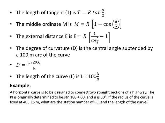Road Geometric Design-The alignment is the route of the road, defined ...
