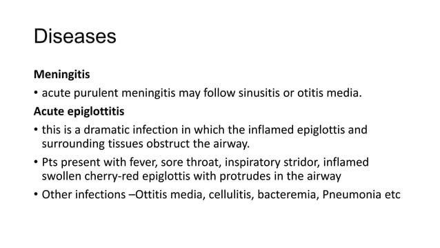 2. Hemophilus influenza - pathogenesis, diagnosis and treatment | PPT