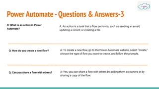 Microsoft Power Automate Questions and Answers | PDF