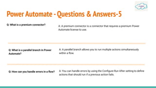 Microsoft Power Automate Questions and Answers | PDF