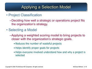 Organization strategy and project selection | PPT