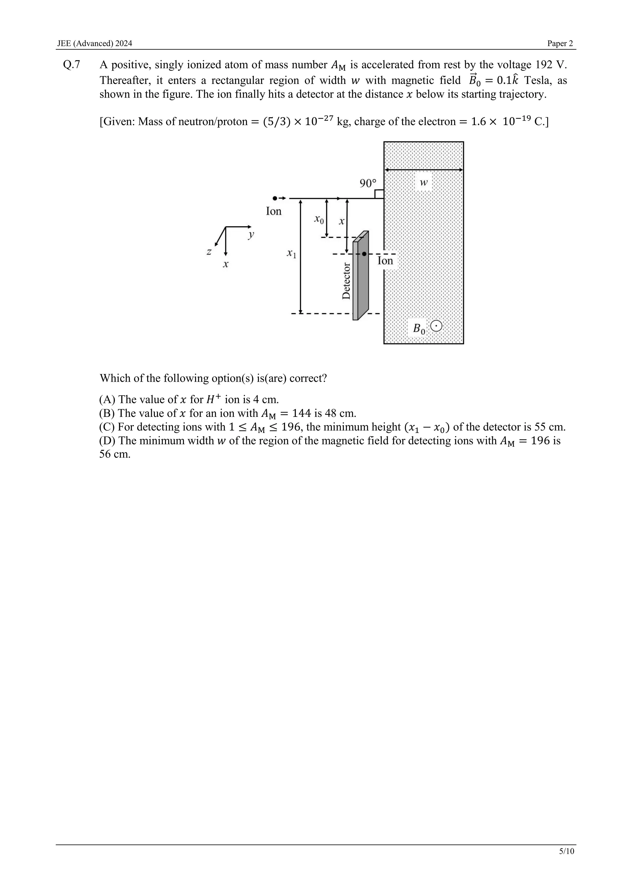 JEE1_This_section_contains_FOUR_ questions | PDF | Free Download
