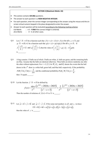 JEE1_This_section_contains_FOUR_ questions | PDF
