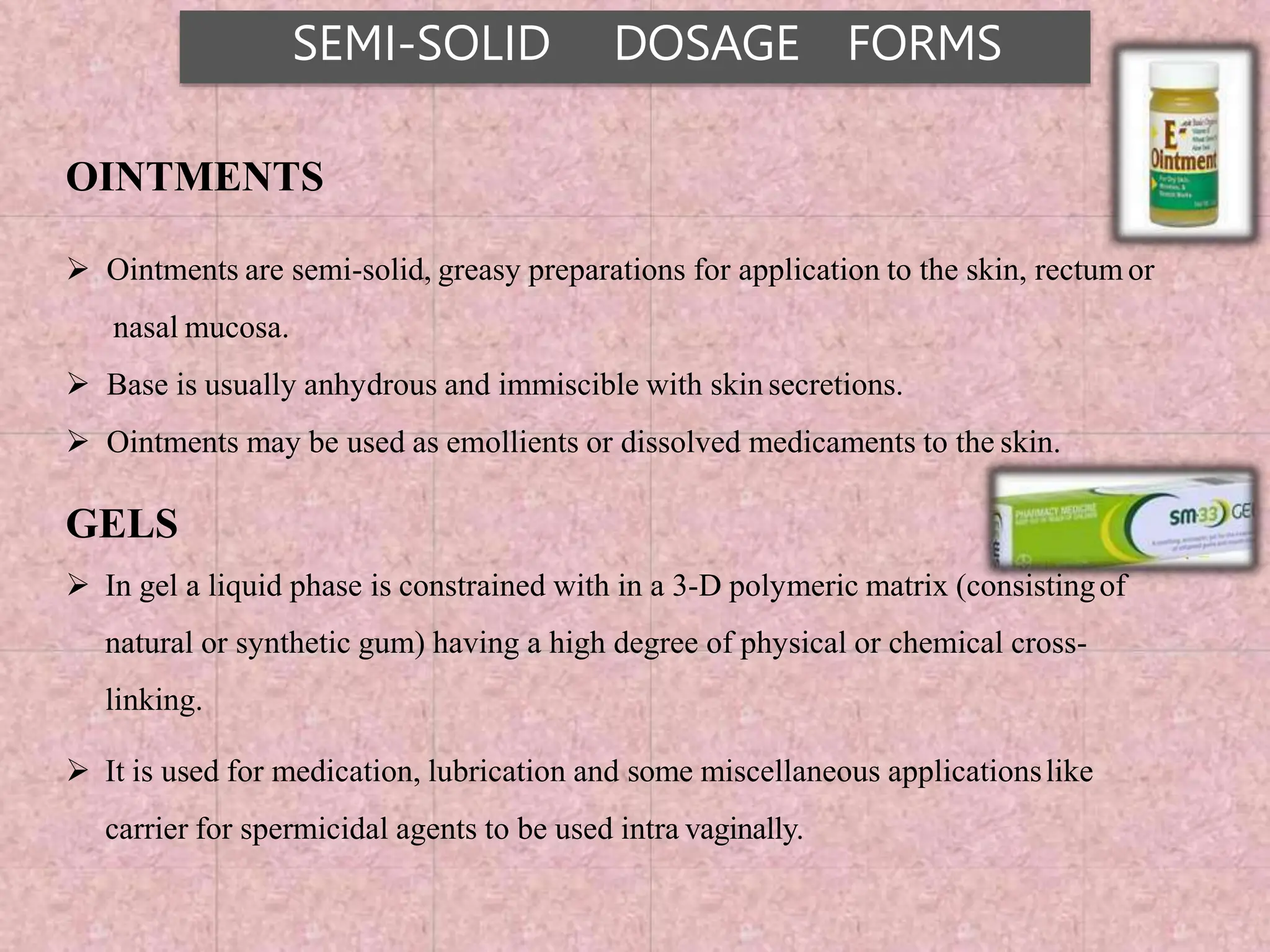 Introduction to Dosage Forms, solids, liquids, semi-solids, gaseous | PPTX