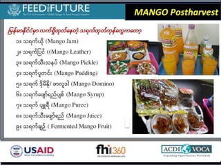 Introduction to Mango Value Added Products Myanmar.pptx