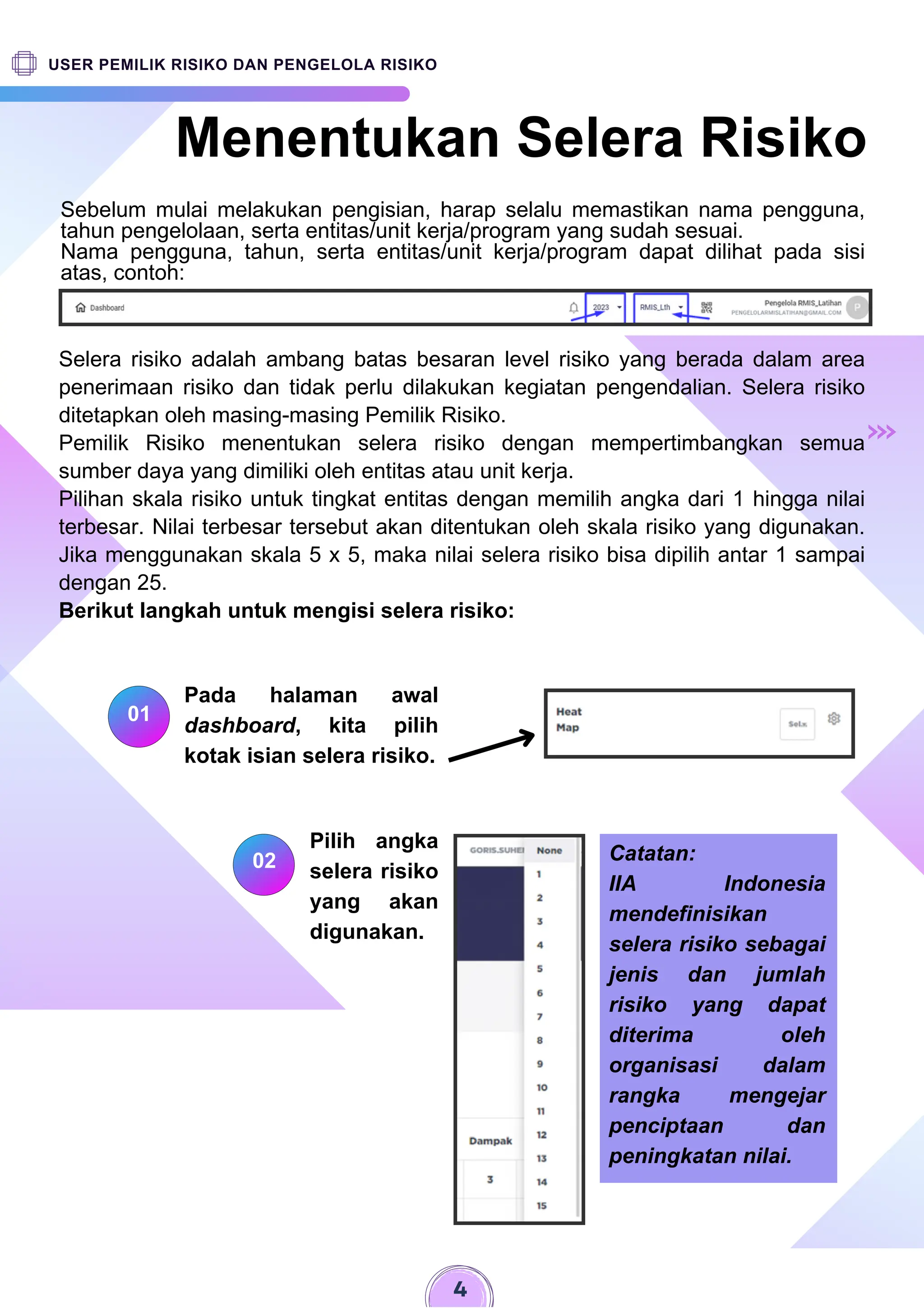 2. User Manual RMIS - Pemilik & Pengelola Risiko.pdf