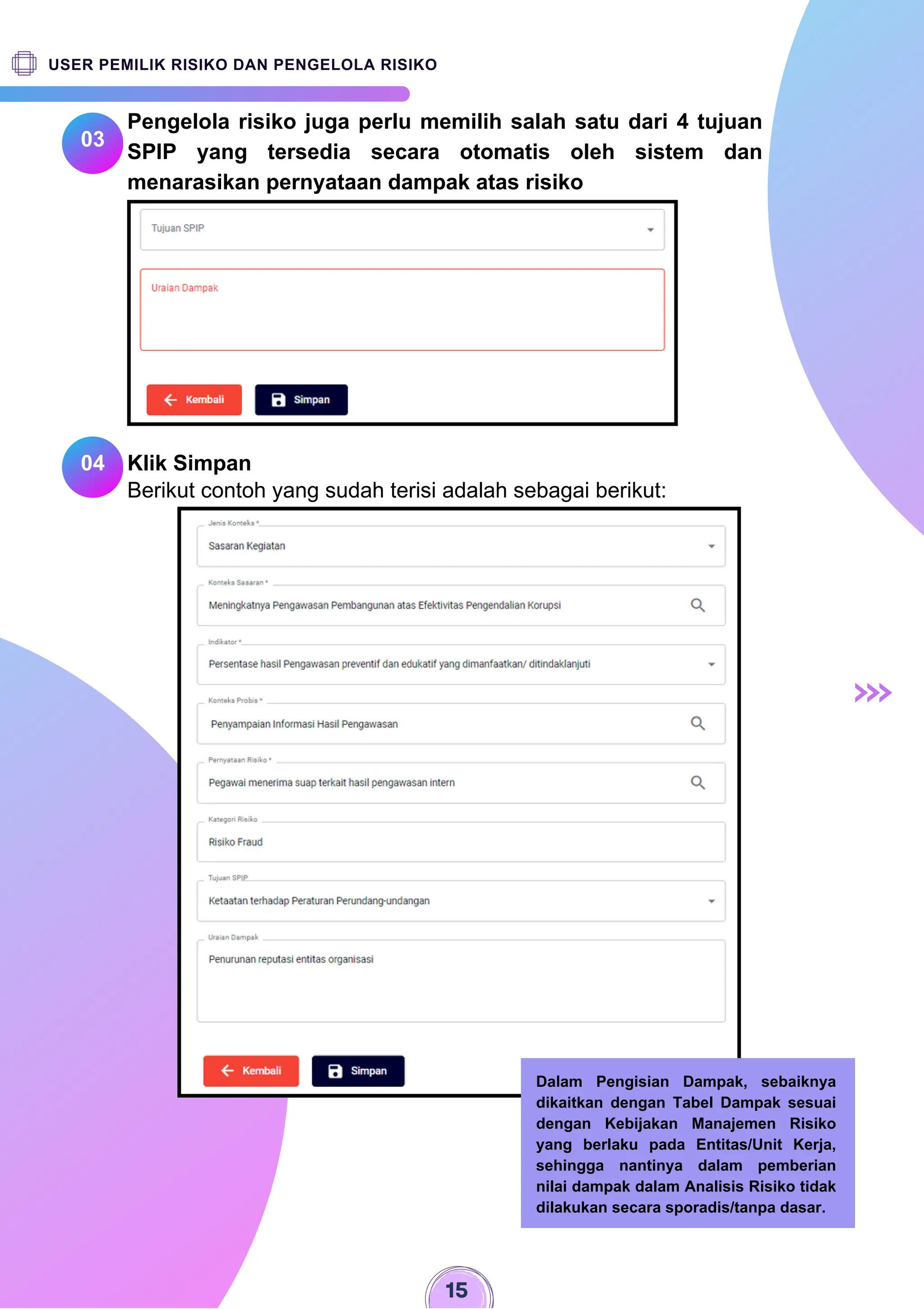 2. User Manual RMIS - Pemilik & Pengelola Risiko.pdf