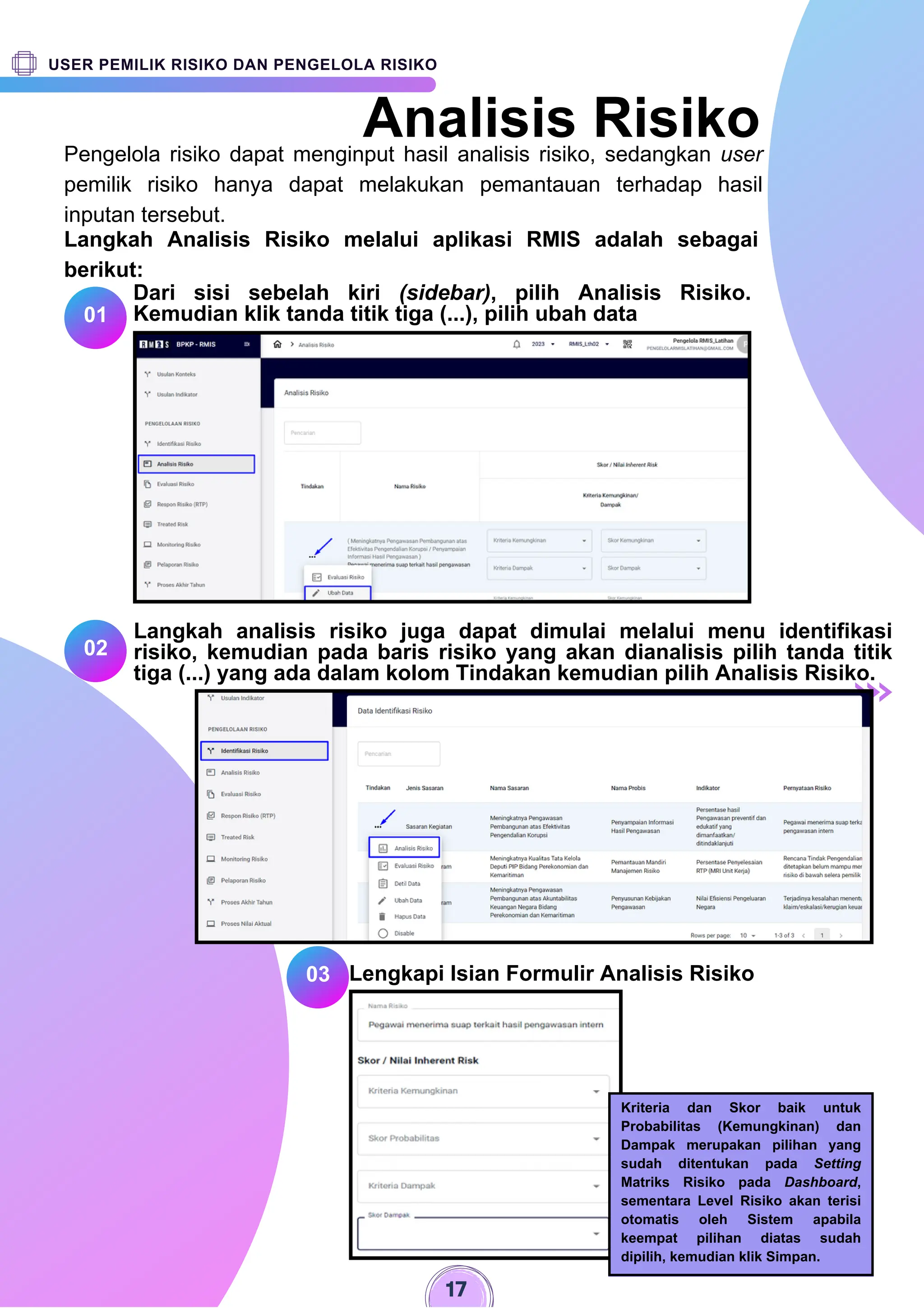 2. User Manual RMIS - Pemilik & Pengelola Risiko.pdf