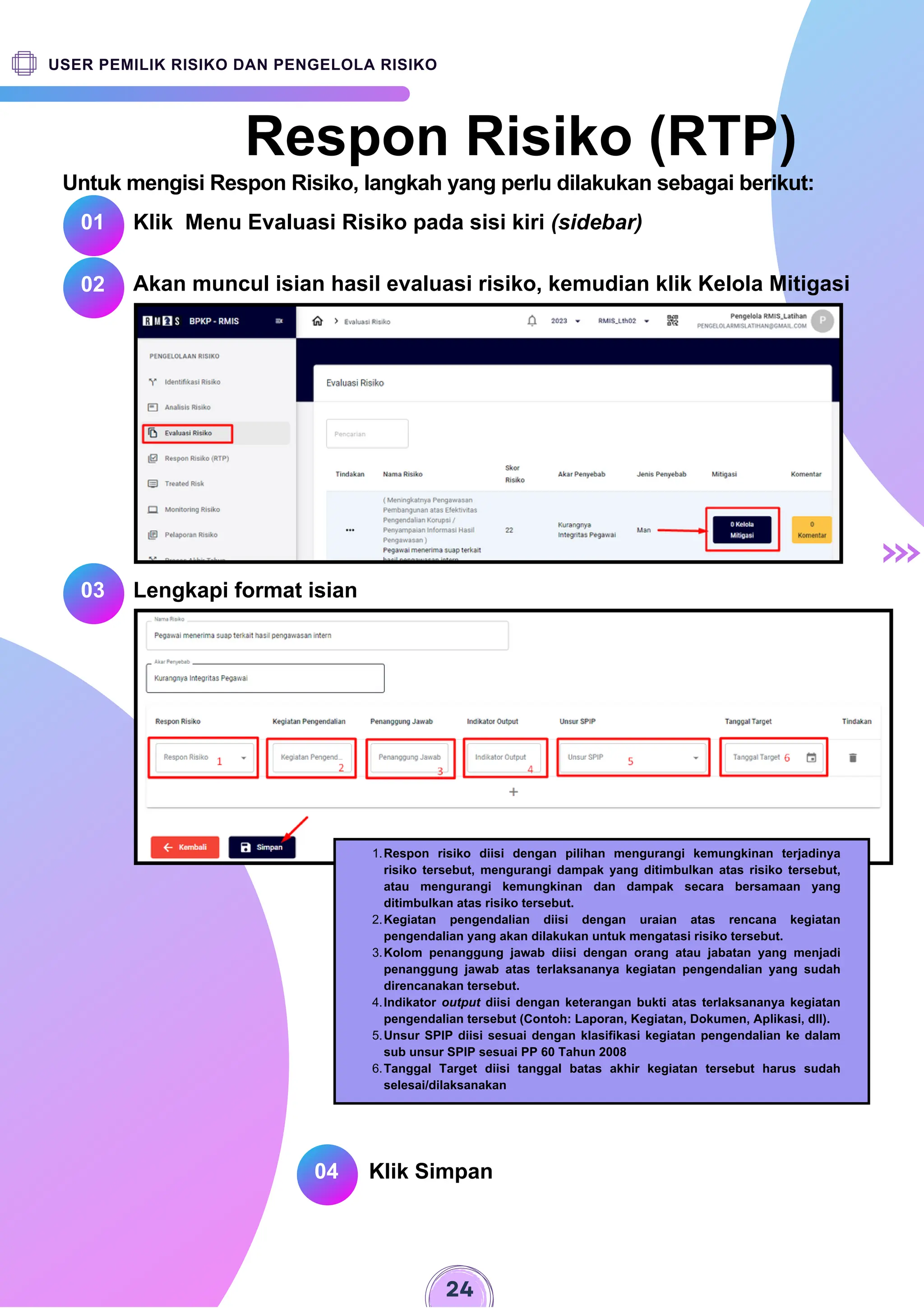 2. User Manual RMIS - Pemilik & Pengelola Risiko.pdf