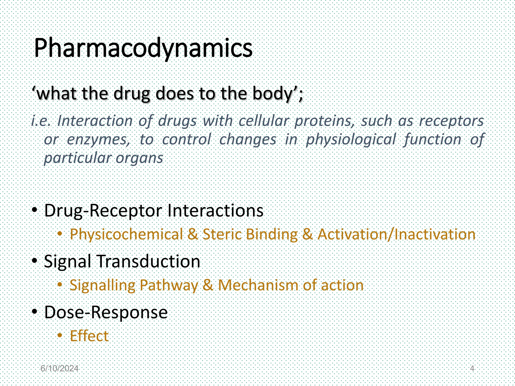 2. PHARMACODYNAMICS hangoma.pptx pharmacology | PPTX