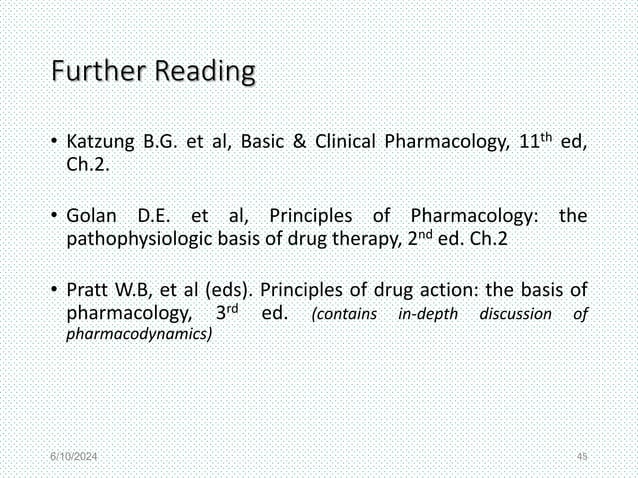 2. PHARMACODYNAMICS hangoma.pptx pharmacology | PPT