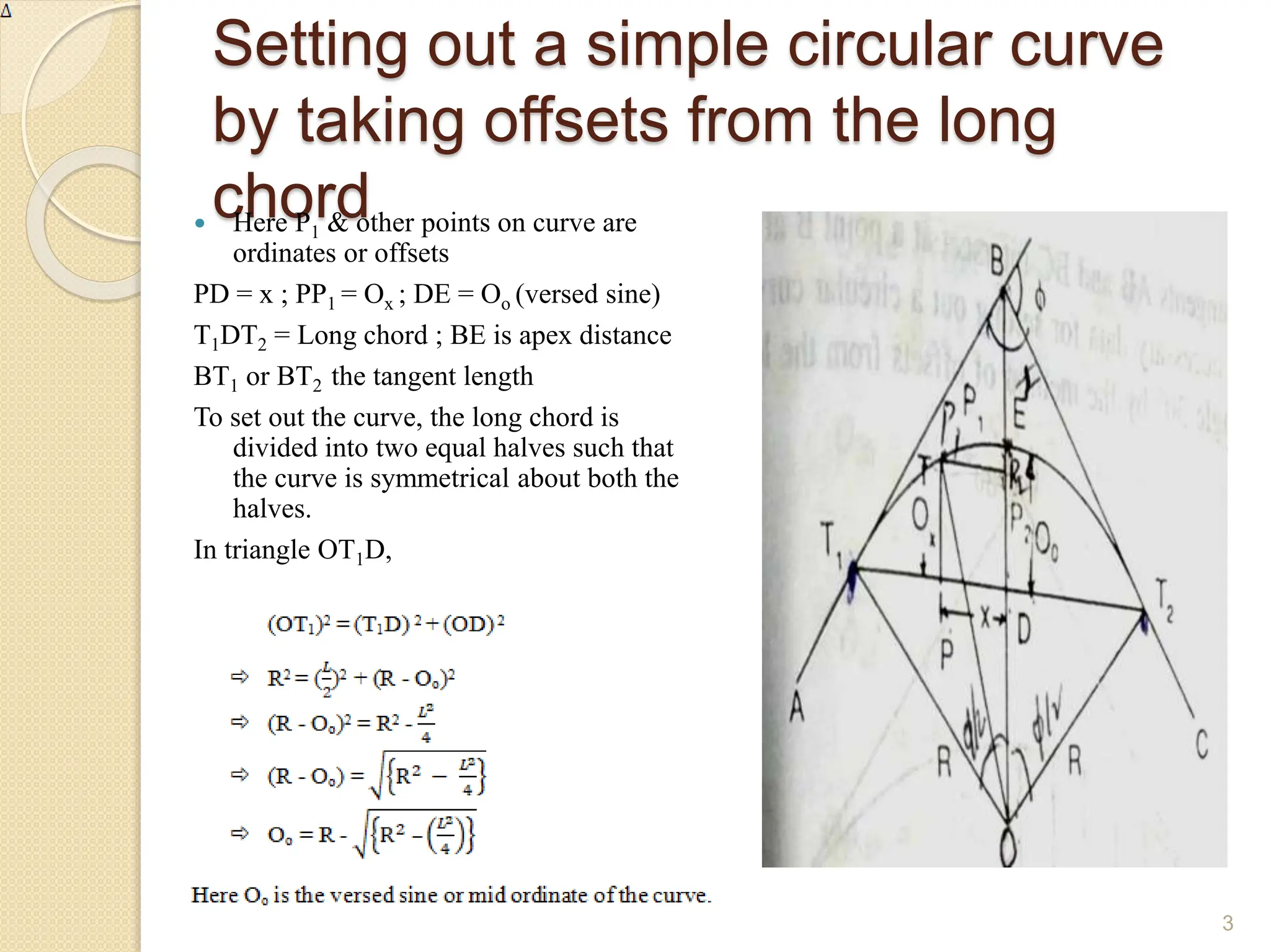 Module-1 Simple Circular Curveand it's propertiesPPT. X | PPTX
