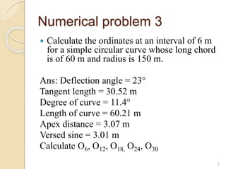 Module-1 Simple Circular Curveand it's propertiesPPT. X | PPTX