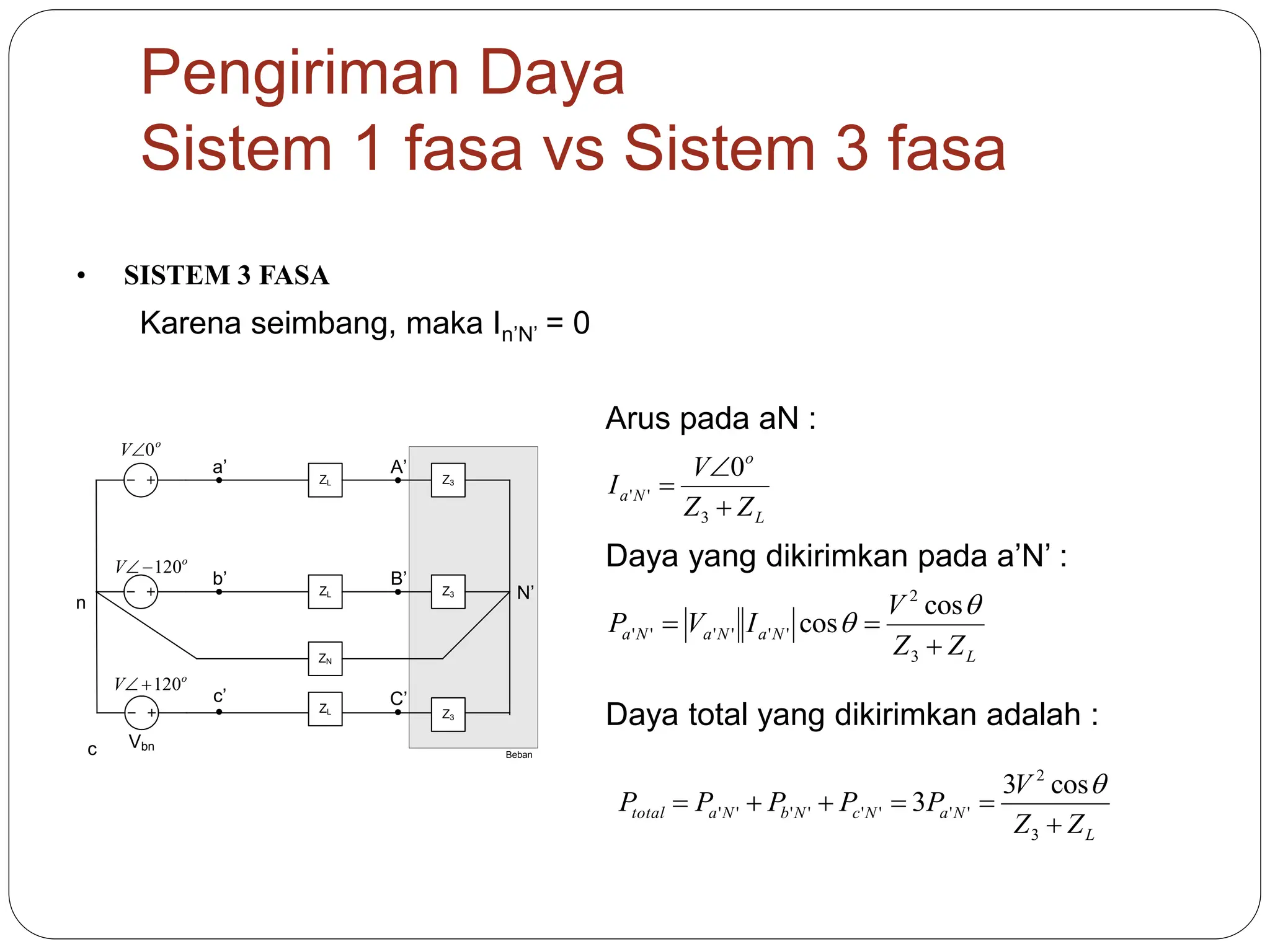Rangkaian listrik 3 Fasa untuk teknik mesin | PPT