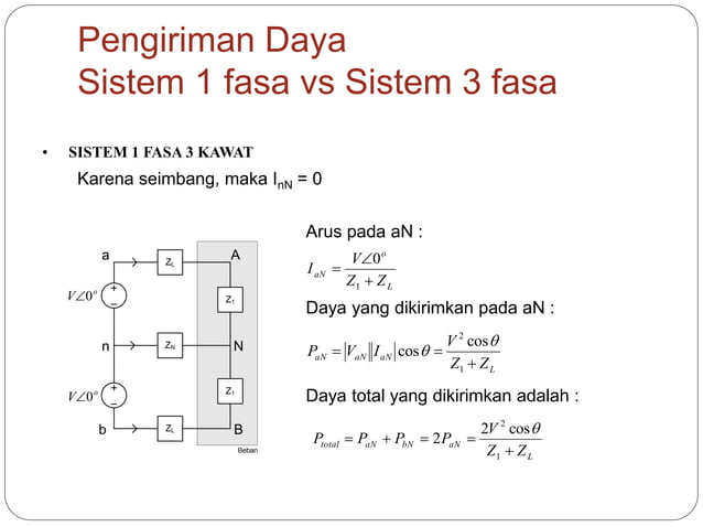 Rangkaian listrik 3 Fasa untuk teknik mesin | PPT