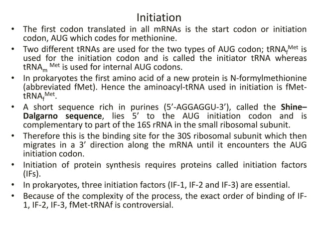 2. Mechanism of translation- activation and initiation.pptx | Programming Languages | Computing