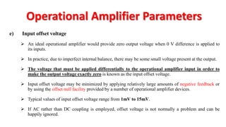 Operational amplifiers and oscillators notes | PPTX