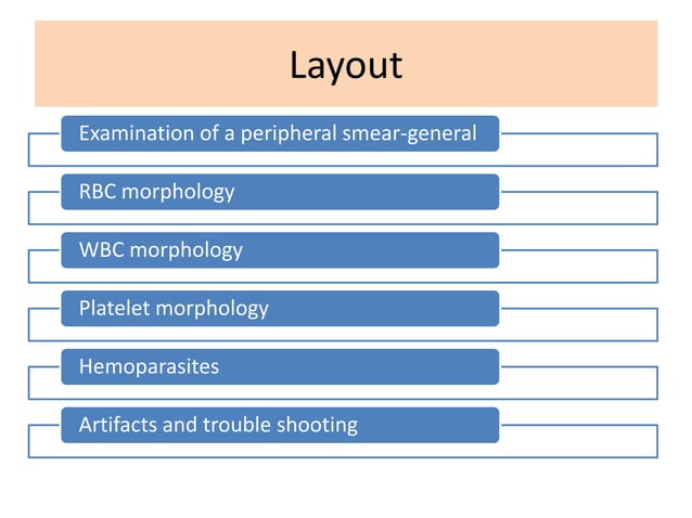 Peripheral blood smeared examination test | PPT