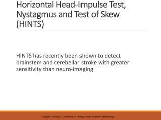 2. Vertigo Diagnosis Management_Short version.pptx