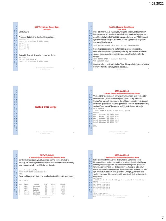 Statistical Analysis Using SAS Package Program | PDF