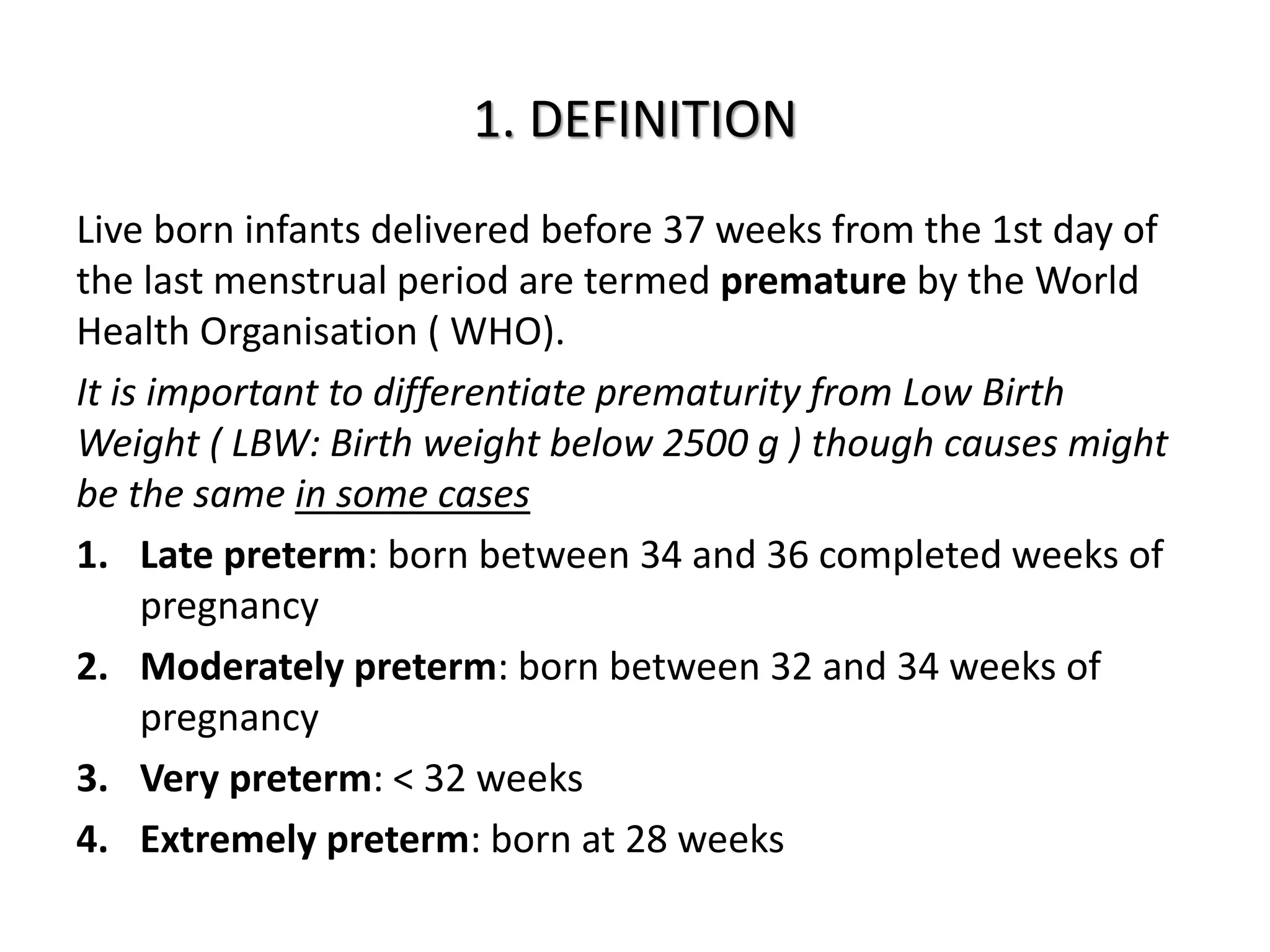 2. PREMATURITY & COMPLICATIONS in Neonates and infants | PDF