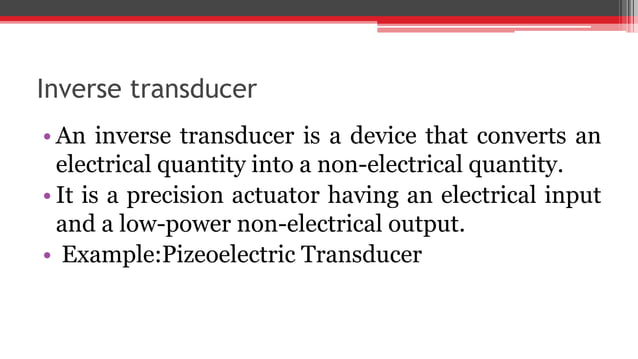 2. Transducers and its types .ppt | Physics | Science