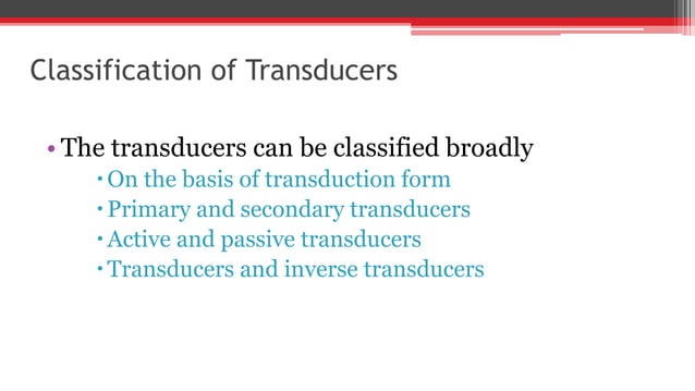 2. Transducers and its types .ppt | Physics | Science