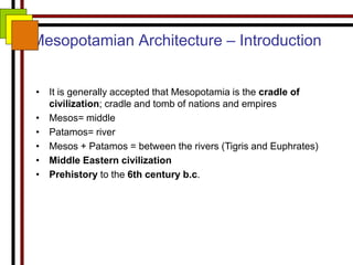 Chapter 2 Mesopotamia History of Urban Planning | PPT