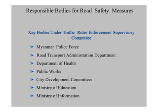 Road Safety management in myanmar road portion | PDF