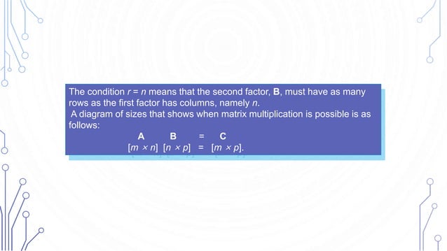 2. Introduction to Matrices, Matrix Multiplication, Laws of ...