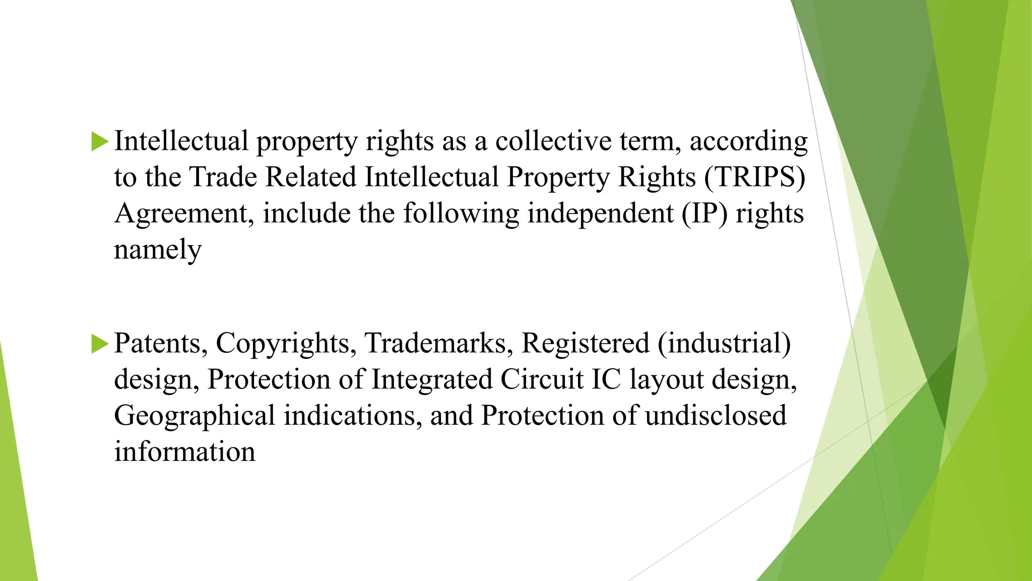 2. Classification of Intellectual property rights.pptx