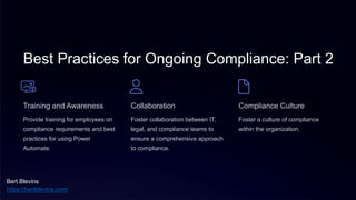Ensuring Secure and Efficient Automation: Power Automate Compliance ...