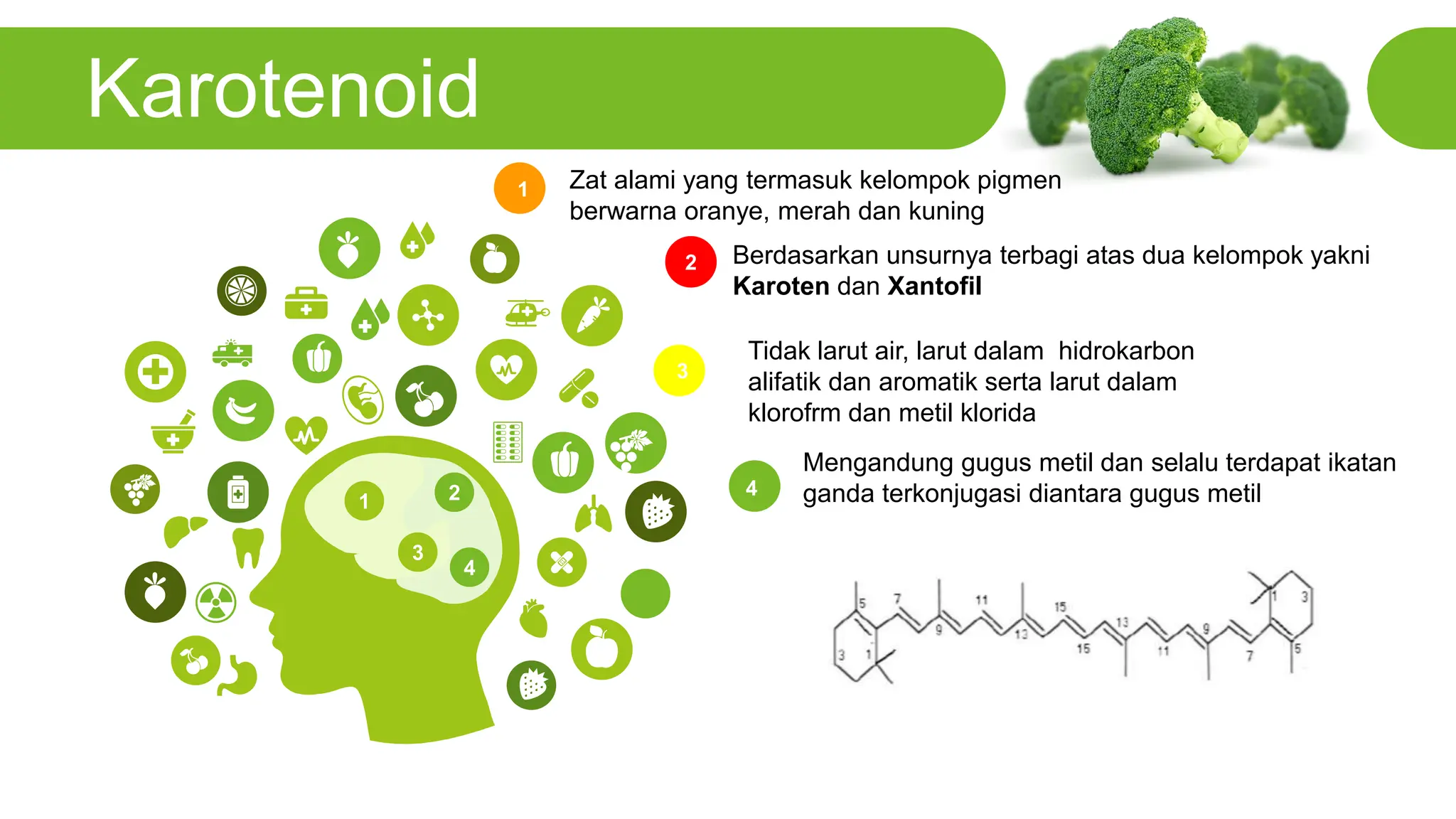 Karotenoid adalah salah satu bahan biaktif yang terdapat pada pangan | PPTX