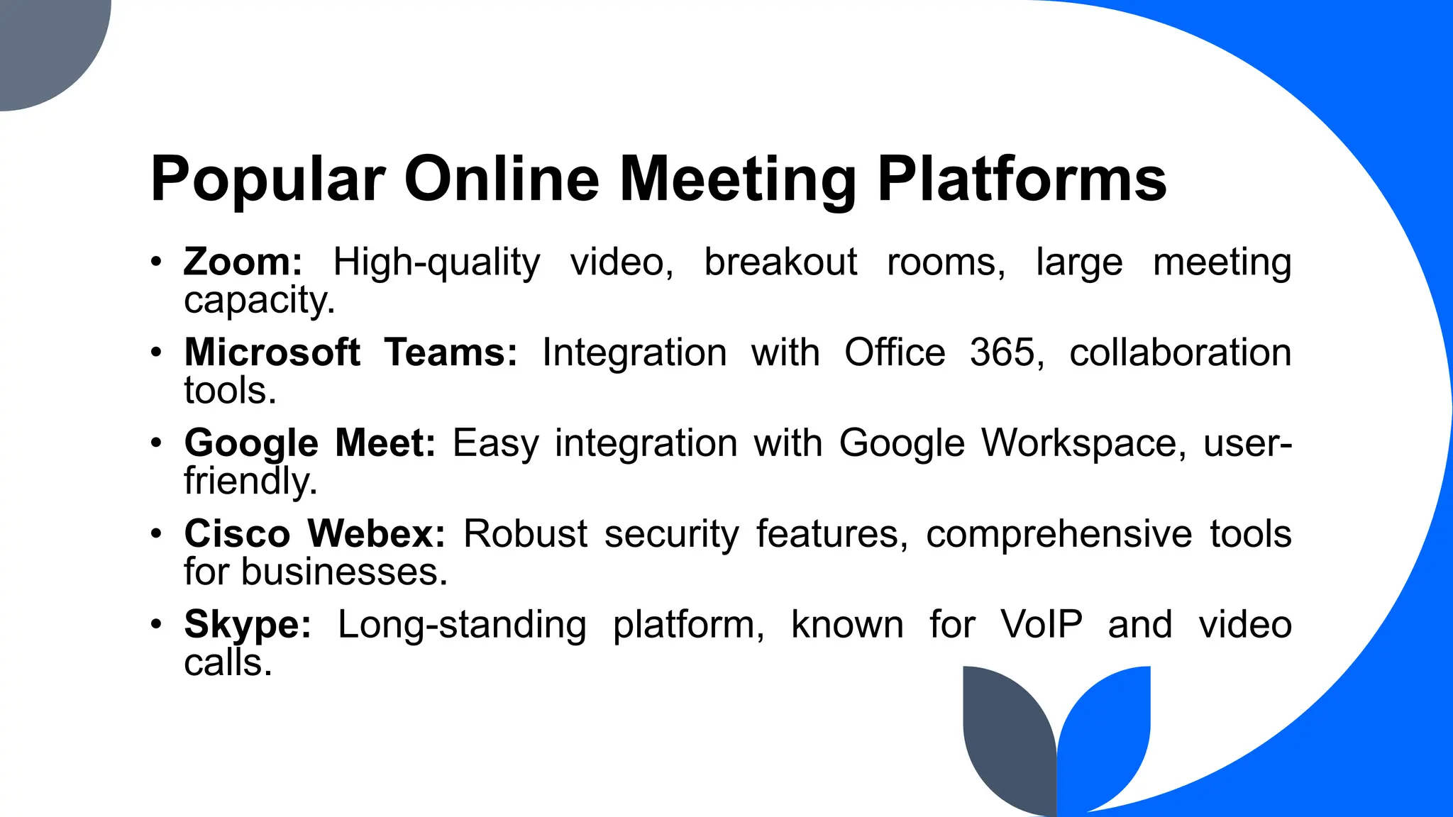 Online Meeting Platforms Like Zoom and Google Meet.pptx
