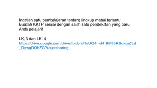 Kriteria Ketercapaian Tujuan Pembelajaran | PPTX